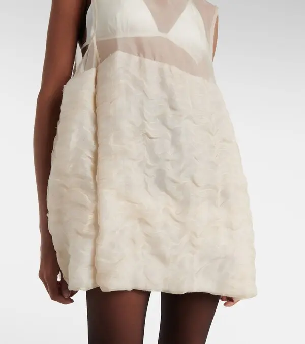 Khaite Blair Linen And Silk-blend Mini Dress