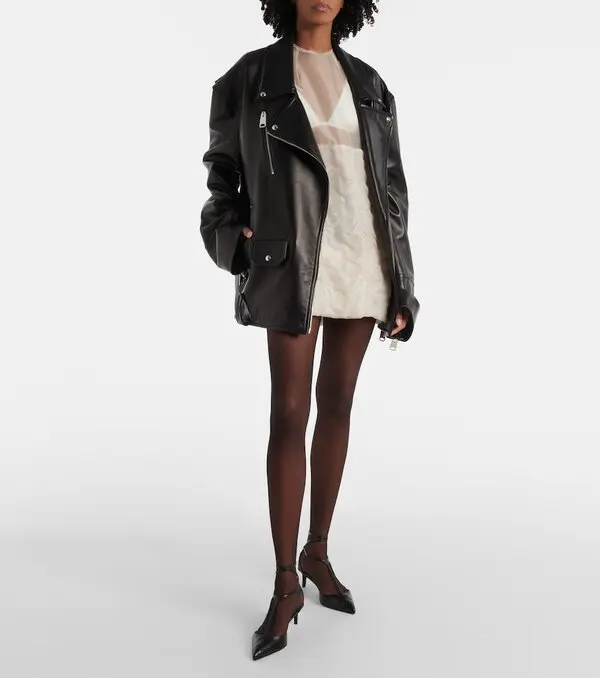 Khaite Blair Linen And Silk-blend Mini Dress