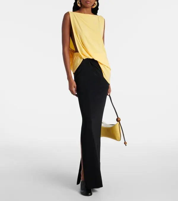 Jacquemus Peplum Maxi Skirt