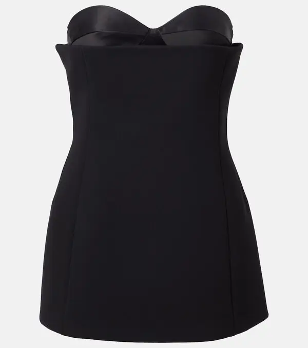 Khaite Ayla Crepe Corset - Black