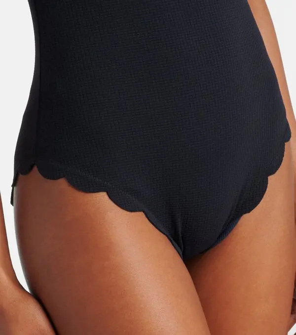 Marysia Charleston Scalloped One-piece Swimsuit - Black