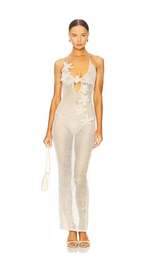 BANANHOT Hilsa Maxi Dress In . Also - Cream