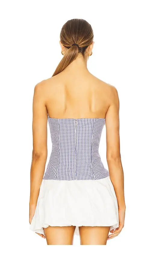 MORE TO COME Tina Corset Top - Navy