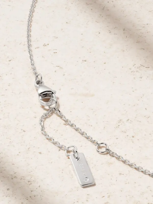 Messika 18 Karat White Gold Diamond Necklace