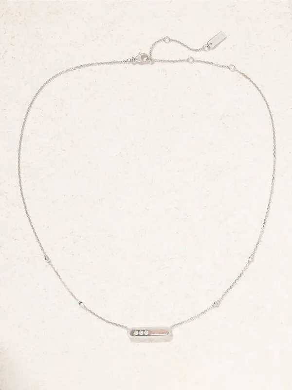 Messika 18 Karat White Gold Diamond Necklace