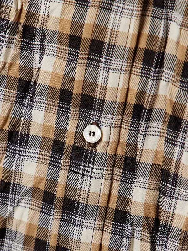 Acne Studios Checked Crinkled-twill Shirt