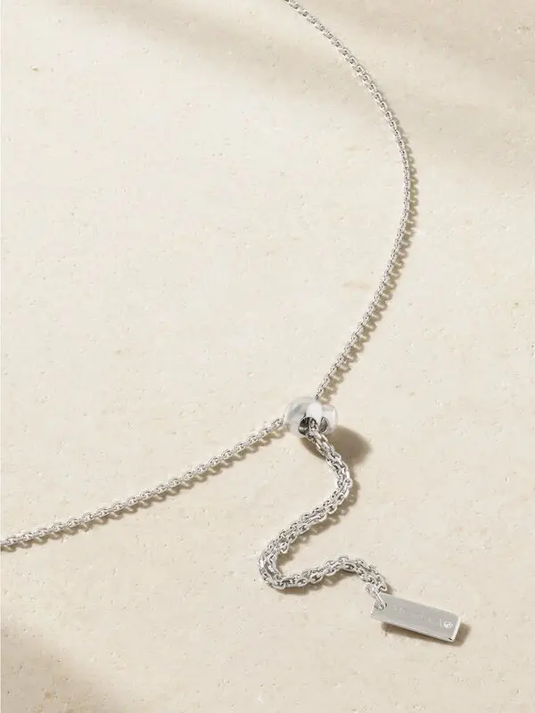 Messika Move 10th 18 Karat White Gold Diamond Necklace