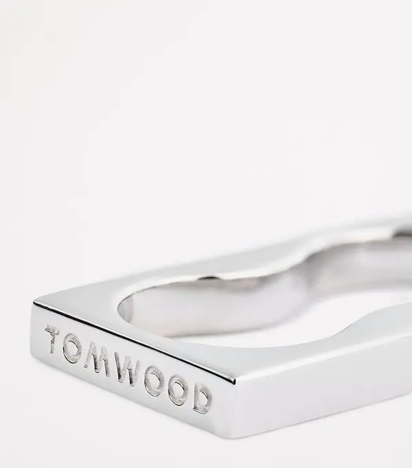 Tom Wood Sterling Double Square Ring