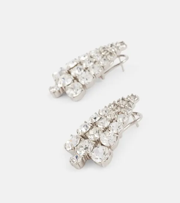 JIL SANDER Crystal-embellished Drop Earrings