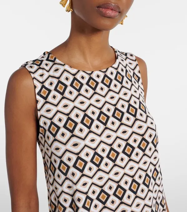 Max Mara Ersilia Geometric Print Jersey Top