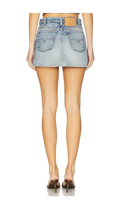 ALIGRACE Vintage Cinched Denim Skirt