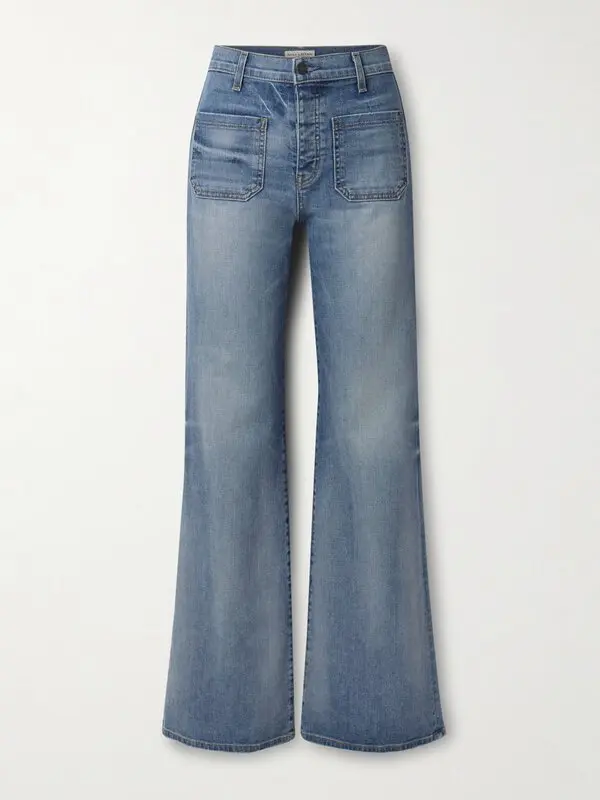 NILI LOTAN Florence Flared Jeans - Blue