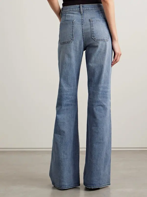 NILI LOTAN Florence Flared Jeans - Blue