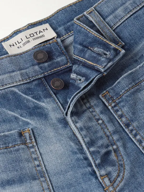 NILI LOTAN Florence Flared Jeans - Blue