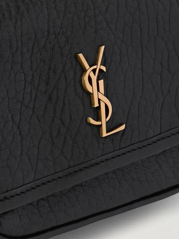 Saint Laurent Niki Mini Crinkled-leather Shoulder Bag