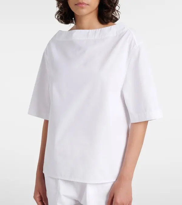 TOD'S Oversized Cotton Poplin Top