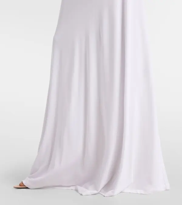 Christopher Esber Arched Palm Off-shoulder Maxi Dress - White