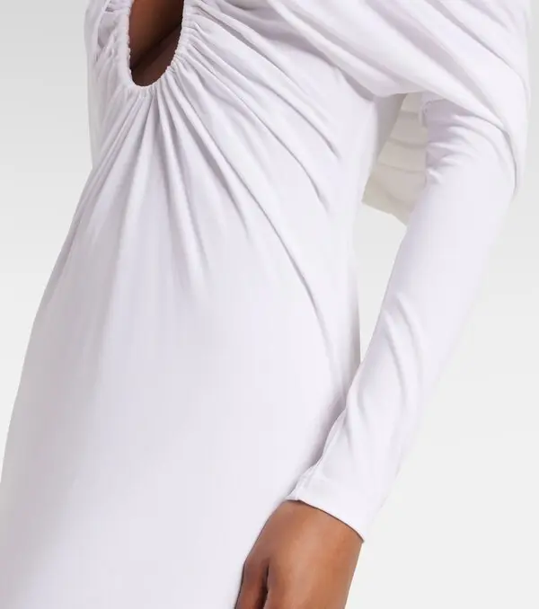 Christopher Esber Arched Palm Off-shoulder Maxi Dress - White
