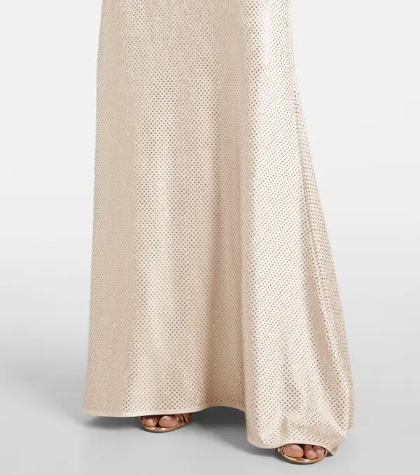 Roland Mouret Embellished Satin Gown