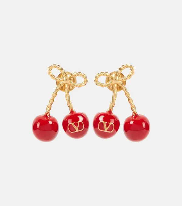 Valentino Garavani Chez Cherryfic Earrings - Red