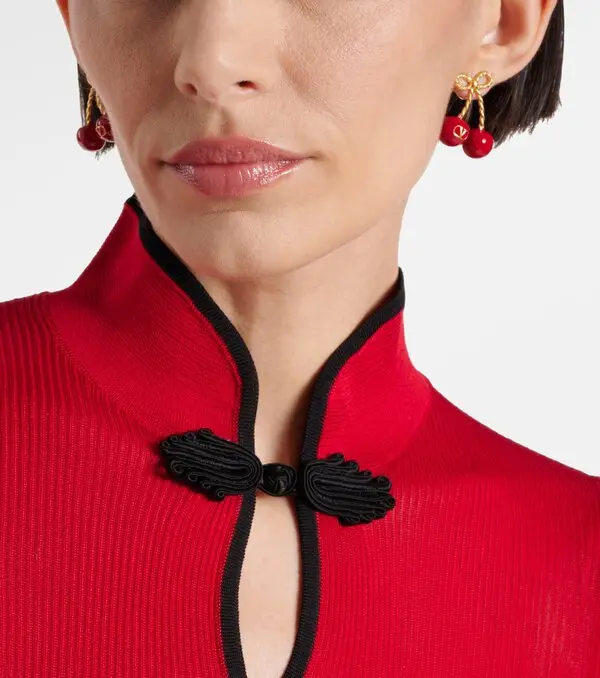 Valentino Garavani Chez Cherryfic Earrings - Red