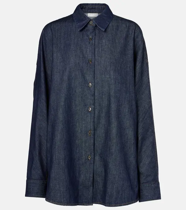 Dries Van Noten Indigo Denim Shirt - Blue