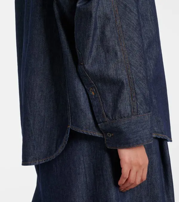 Dries Van Noten Indigo Denim Shirt