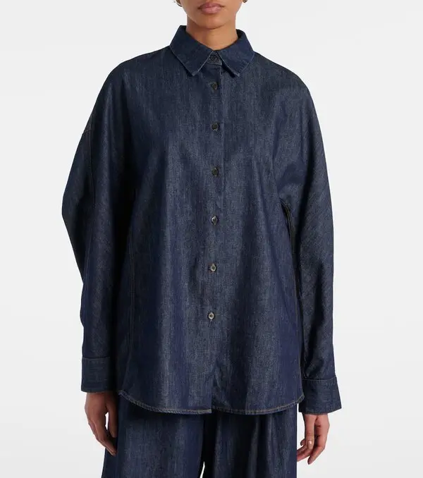 Dries Van Noten Indigo Denim Shirt