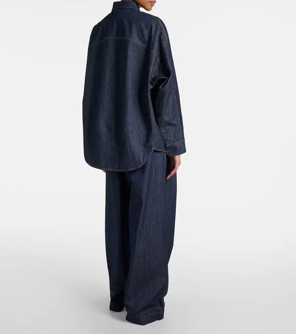 Dries Van Noten Indigo Denim Shirt