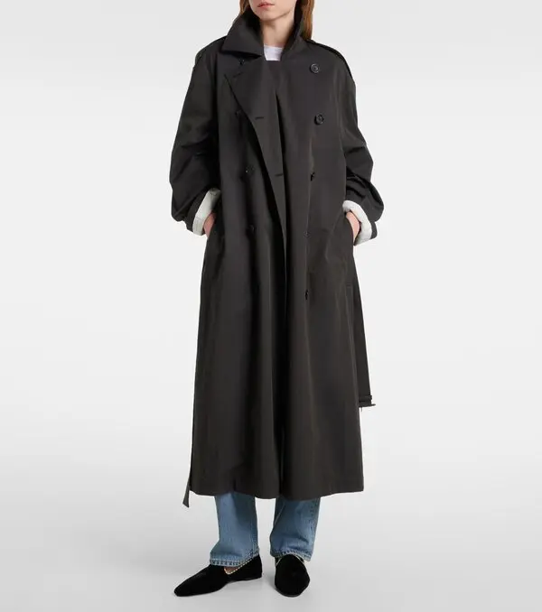 TOTEME Cotton-blend Trench Coat In Washed