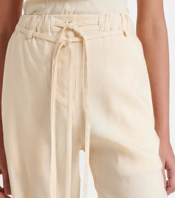 Proenza Schouler Linen-blend Straight Leg Trousers