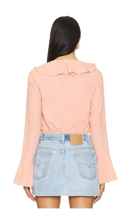 MORE TO COME Denise Ruffle Tie Top