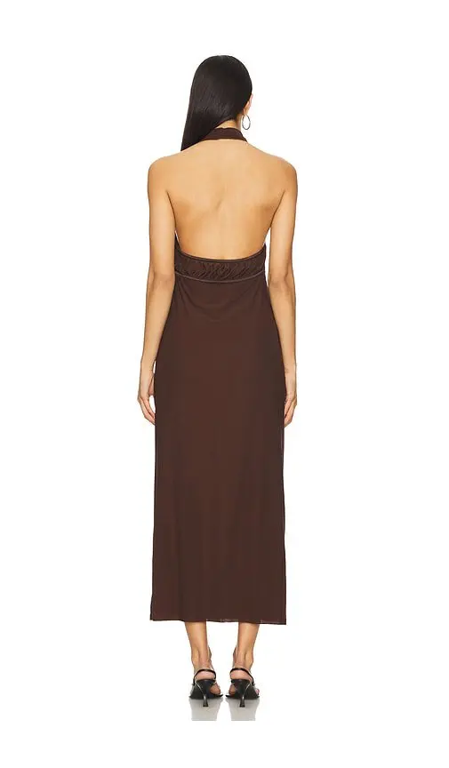 Misha Collection Halterneck Midi Dress