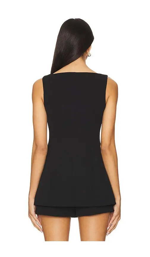 EAVES Lyla Vest Top - Black