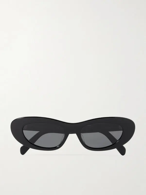 Celine Cat-eye Acetate Sunglasses - Black