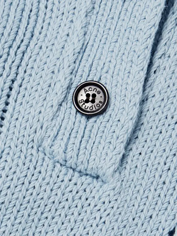 Acne Studios Distressed Organic Cotton And Wool-blend Sweater