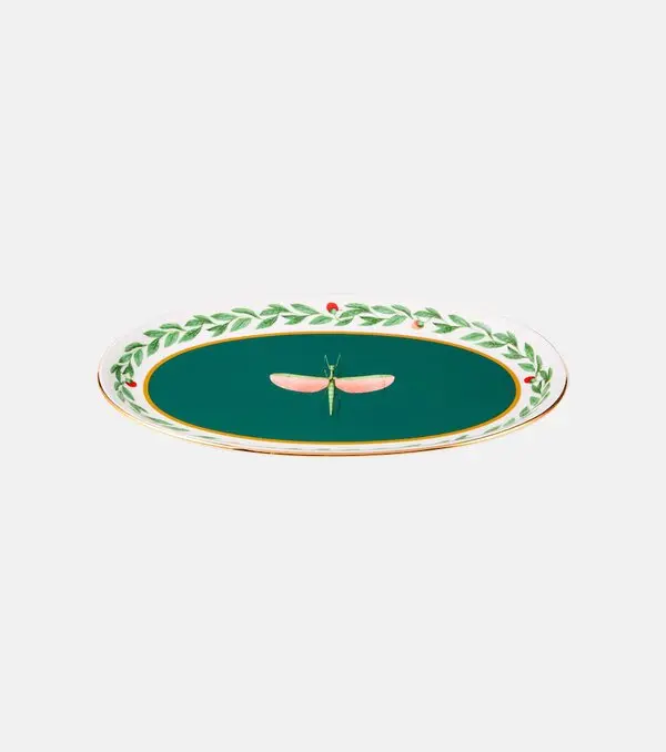 La DoubleJ Libellula Porcelain Platter - Multicoloured
