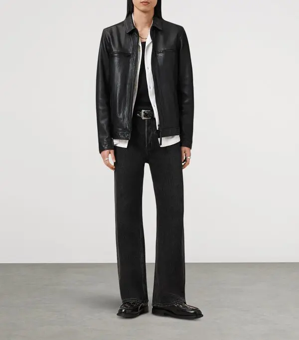 ALLSAINTS Leather Luck Jacket