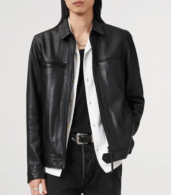ALLSAINTS Leather Luck Jacket