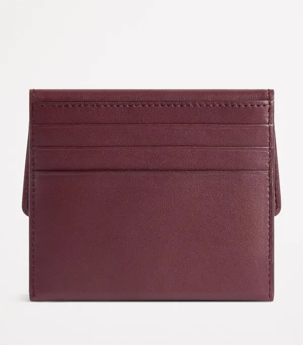 Balenciaga Calfskin Rodeo Card Holder - Red
