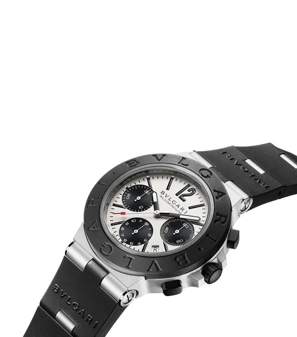 BVLGARI Aluminium And Titanium Chronograph Watch