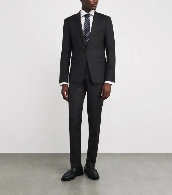 Emporio Armani Virgin Wool Tailored Trousers