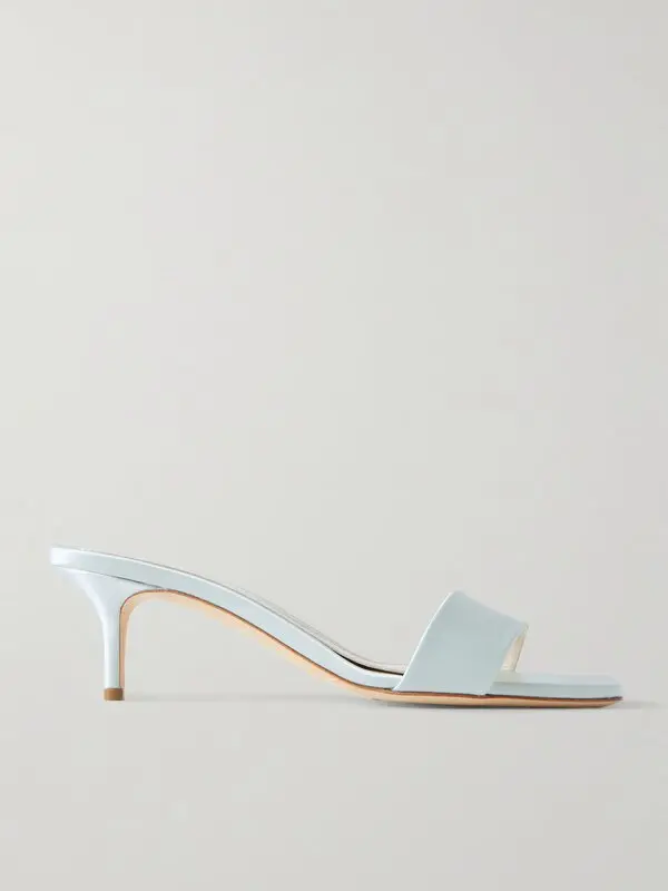 AeydĒ Ilvy Satin Mules - Neutrals