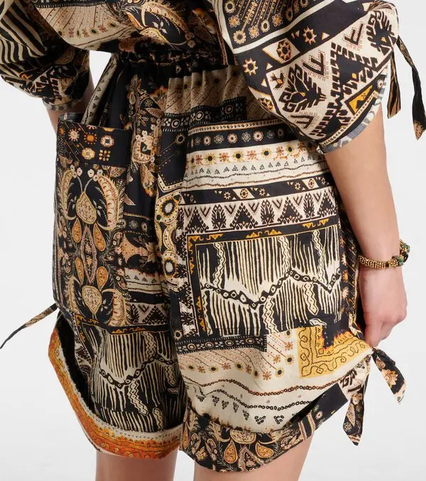 MARANT ETOILE Printed Cotton Romper - Multicoloured