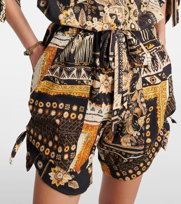 MARANT ETOILE Printed Cotton Romper - Multicoloured