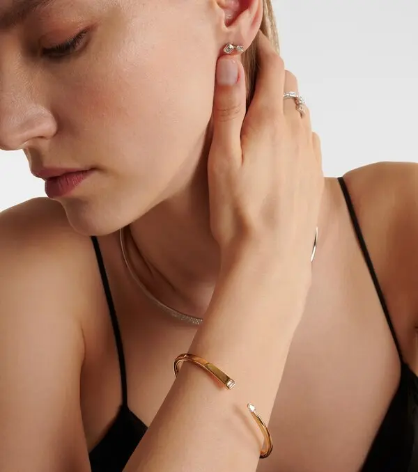 BUCHERER FINE JEWELLERY Inner Fire 18kt Yellow Bangle With Diamonds