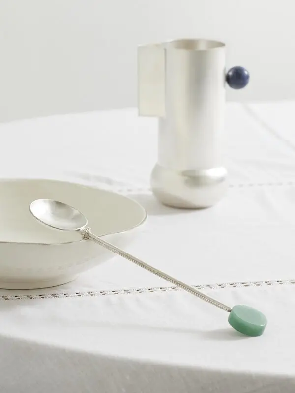 NATALIA CRIADO Double Soup -plated Quartz Spoon