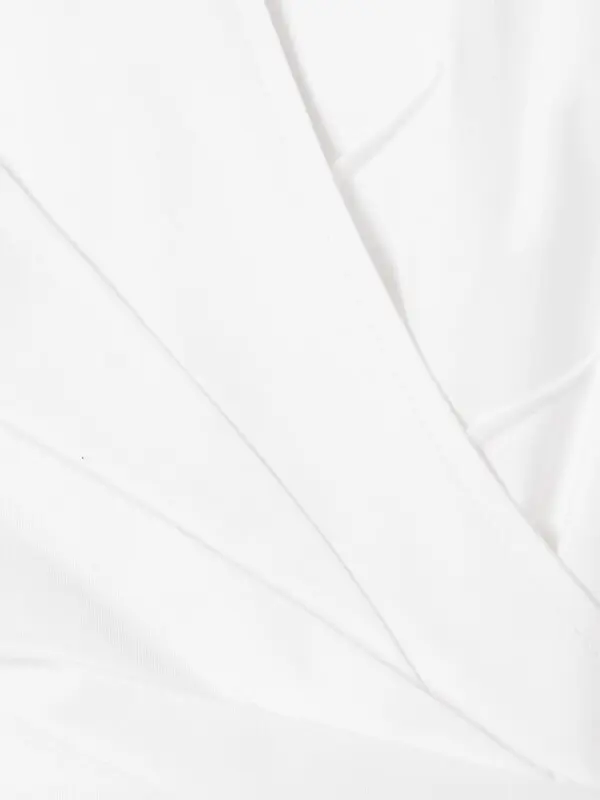 Max Mara Cotton-blend Poplin Midi Wrap Shirt Dress