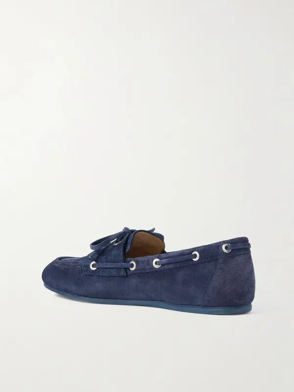 STUART WEITZMAN Tinsley Suede Loafers - Blue