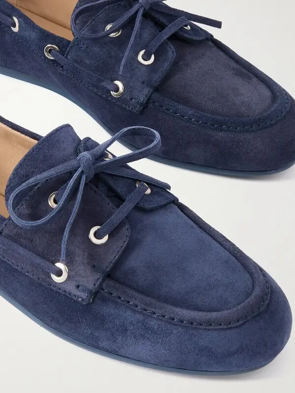STUART WEITZMAN Tinsley Suede Loafers - Blue